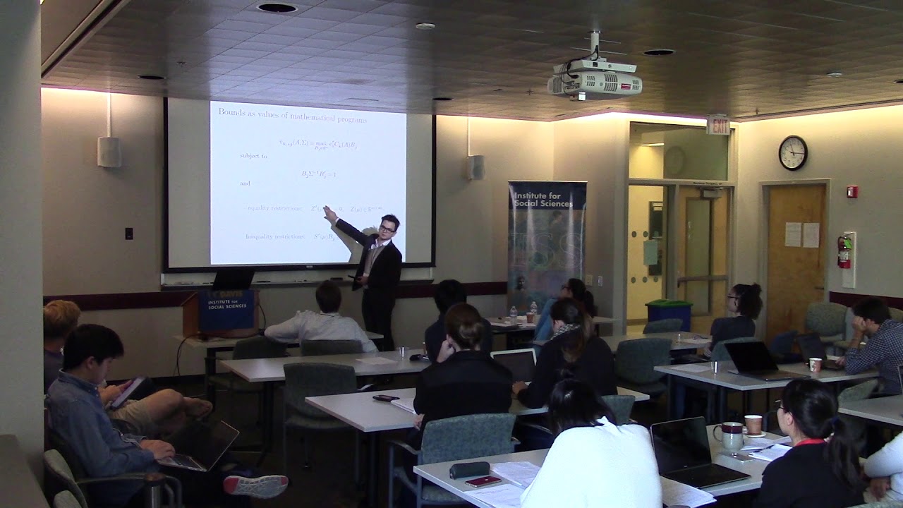 Statistical Methodology in the Social Sciences 2017: Session 2 - YouTube