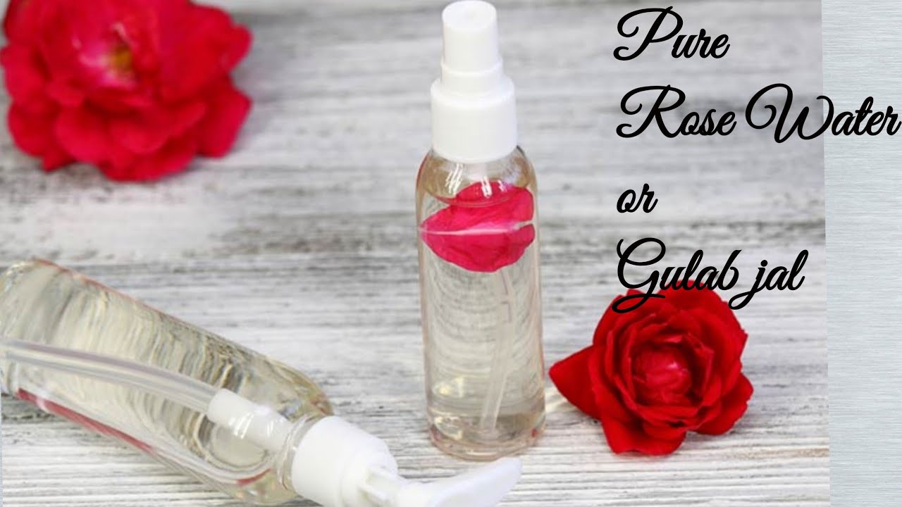 HOME MADE 100% PURE & NATURAL ROSE WATER OR GULAB JAL - YouTube