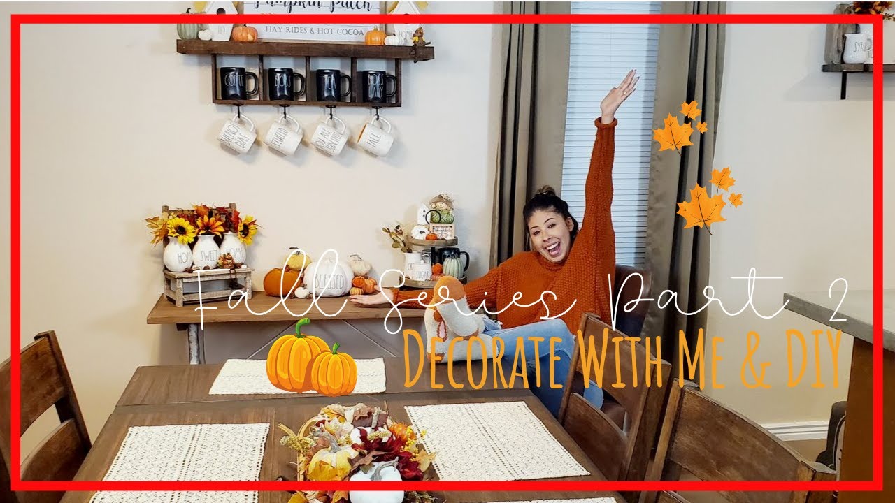 Fall Decorate With Me 2019 | Fall Rae Dunn Displays | Part 2: Dinning ...