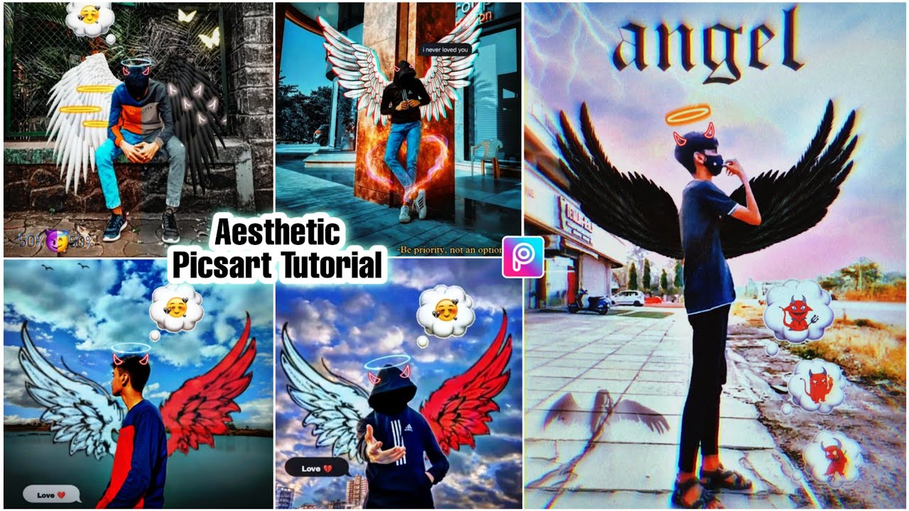Aesthetic Devil Photo Editing | Aesthetic Angel Photo Editing ...