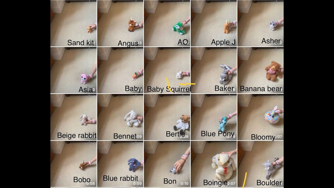 Asking my toys their name, fav song, fav memory part 1 - YouTube