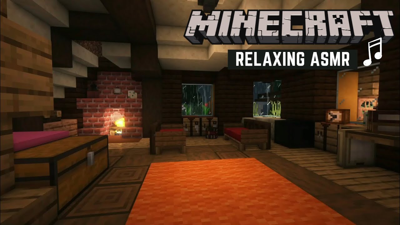 Minecraft sleep music and rain sounds | The room is warm | 10 hours ...