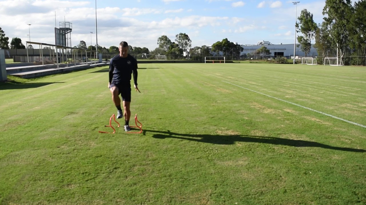 Two Lateral SL Hops to SL Broad Jump - YouTube
