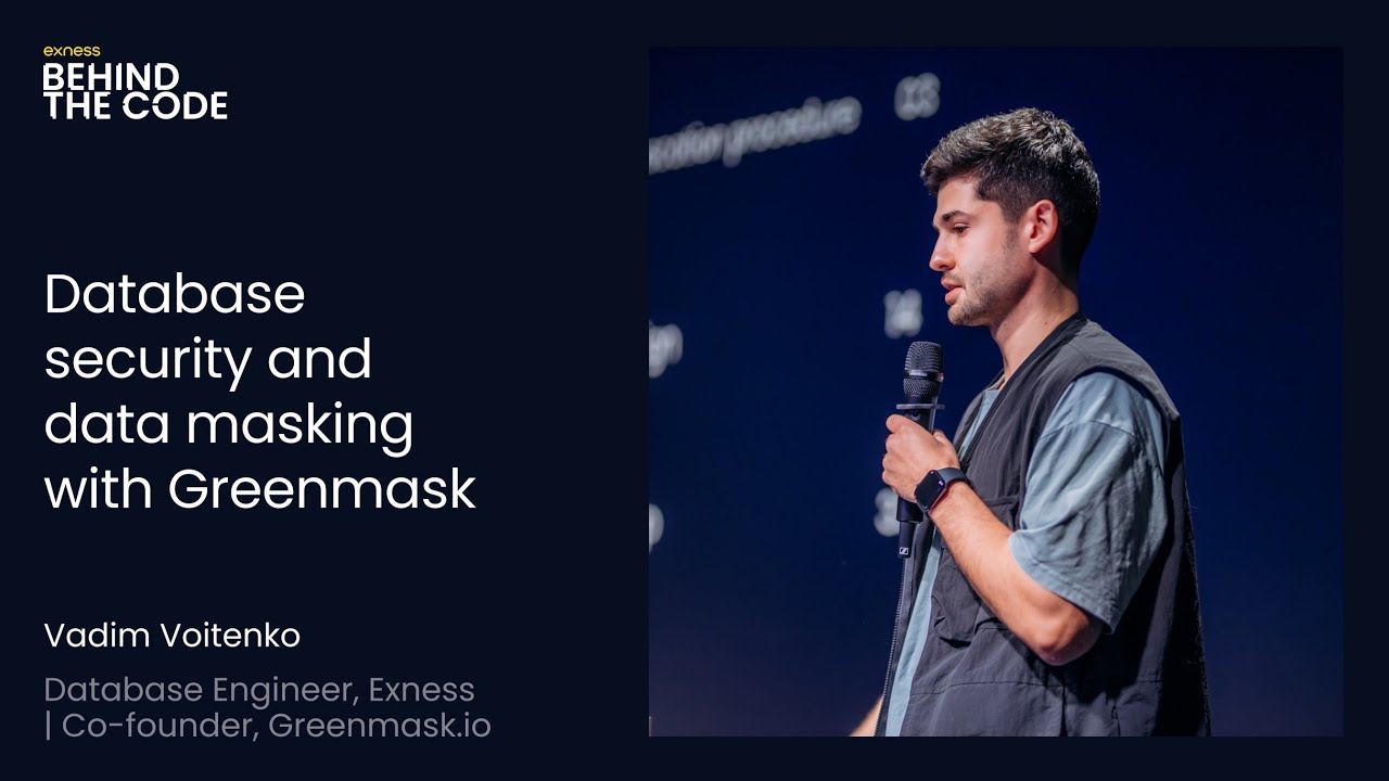 Database security and data masking with Greenmask. Vadim Voitenko, Database Engineer - YouTube