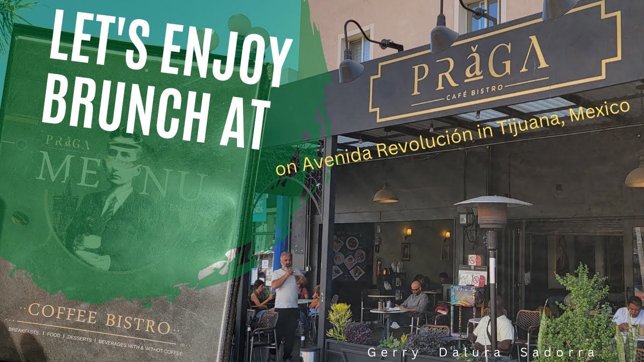 Praga Cafe Bistro on Avenida Revelución in Tijuana, Mexico - August ...