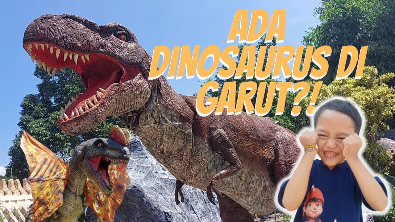 Bermain bersama dinosaurus di dino land garut - YouTube