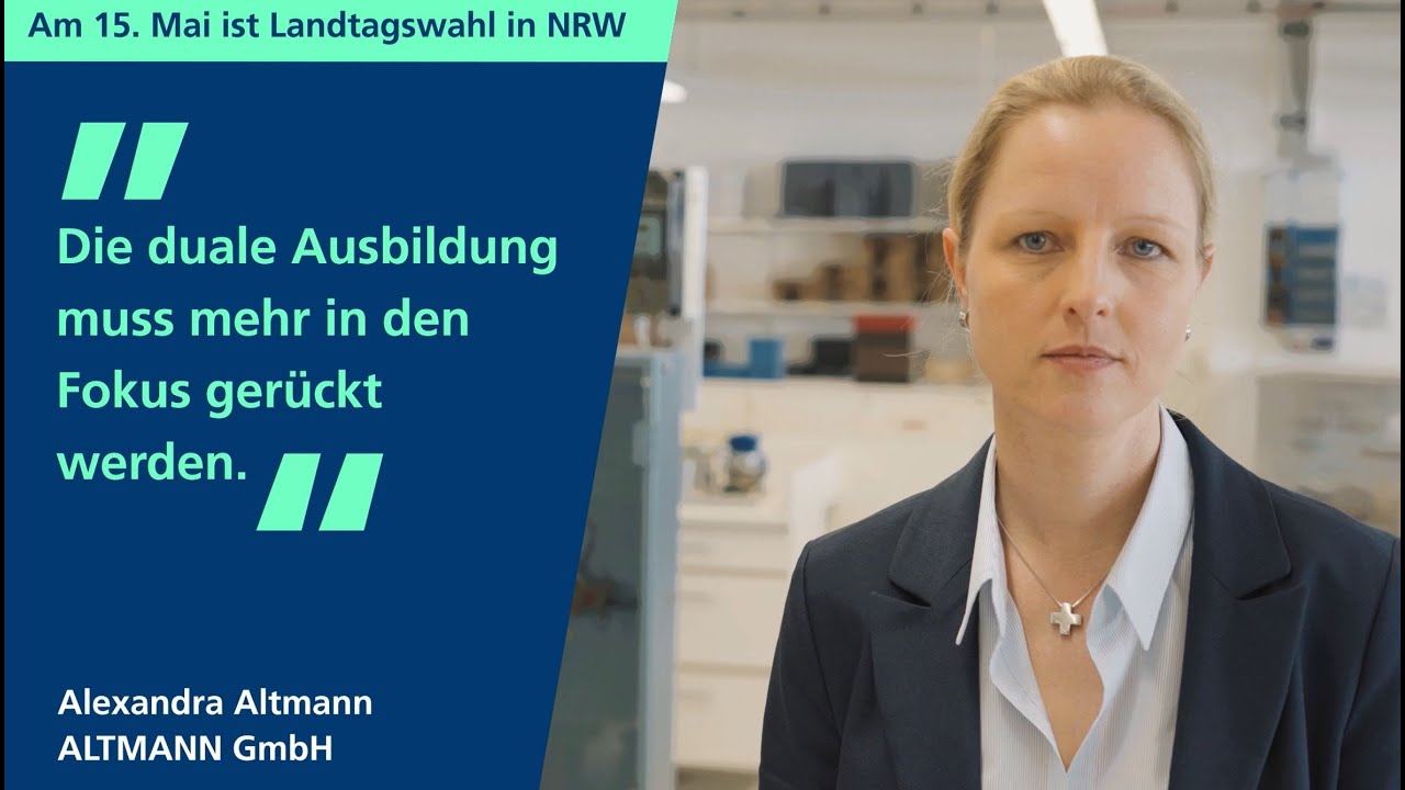 #EntschlossenVoran - NRW-Unternehmer zur LTW 2022: Alexandra Altmann ...