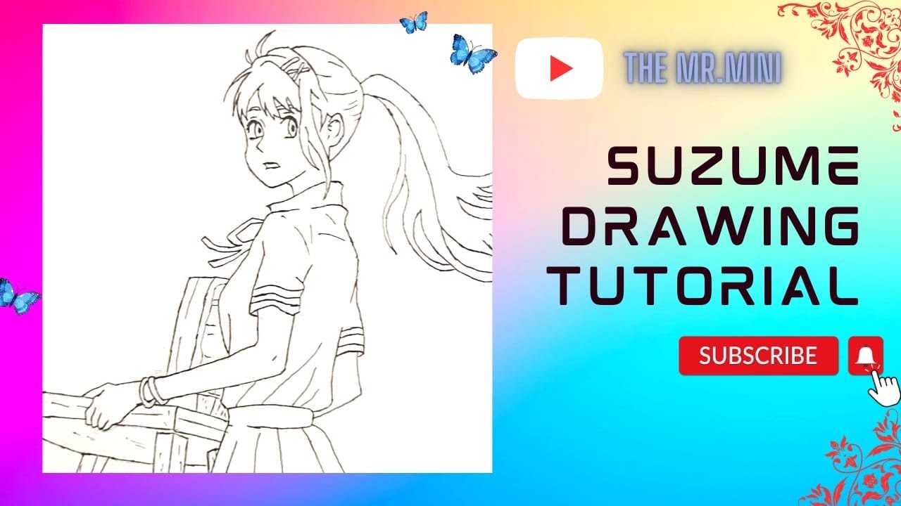 How to Draw Suzume | Part - 1 | Check Description | The Mr.Mini - YouTube