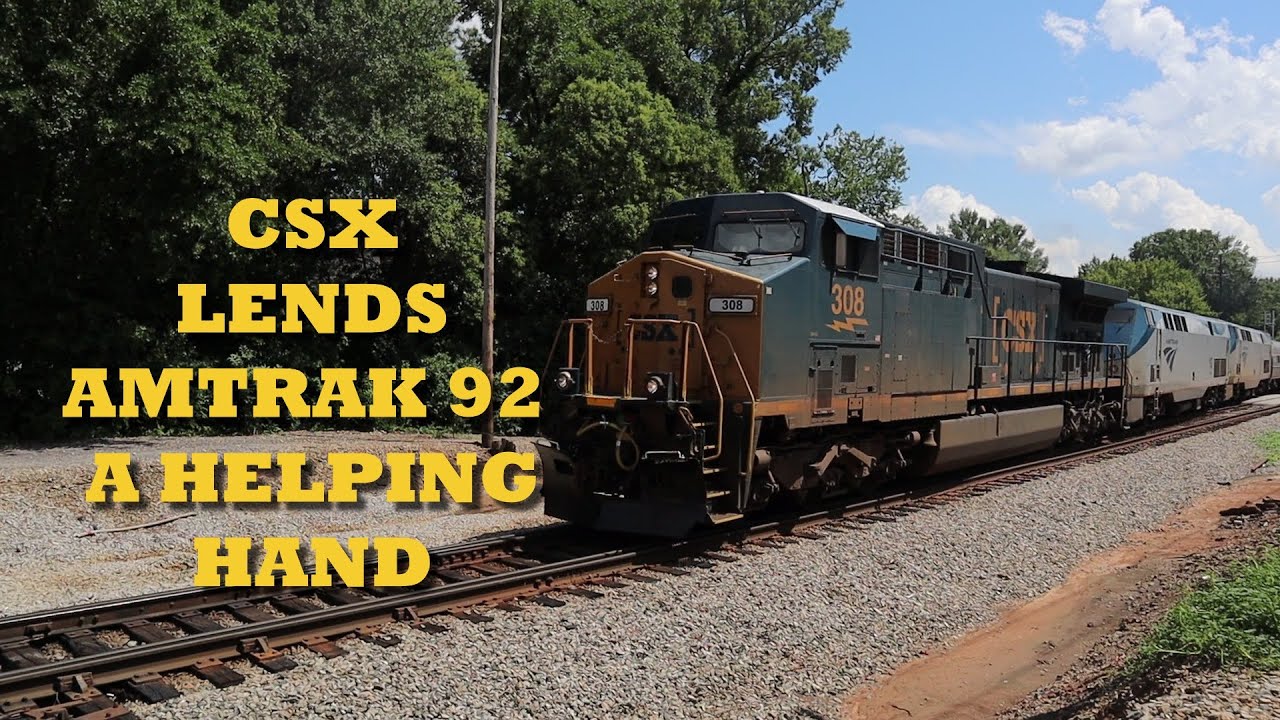 S02E189 CSX Lends Amtrak 92 a Helping Hand (Amtrak, CSX, Passenger ...