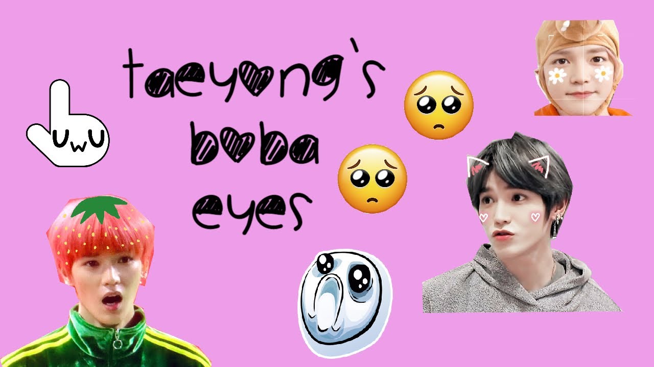 Taeyong's cute boba eyes - a short devastating compilation - YouTube