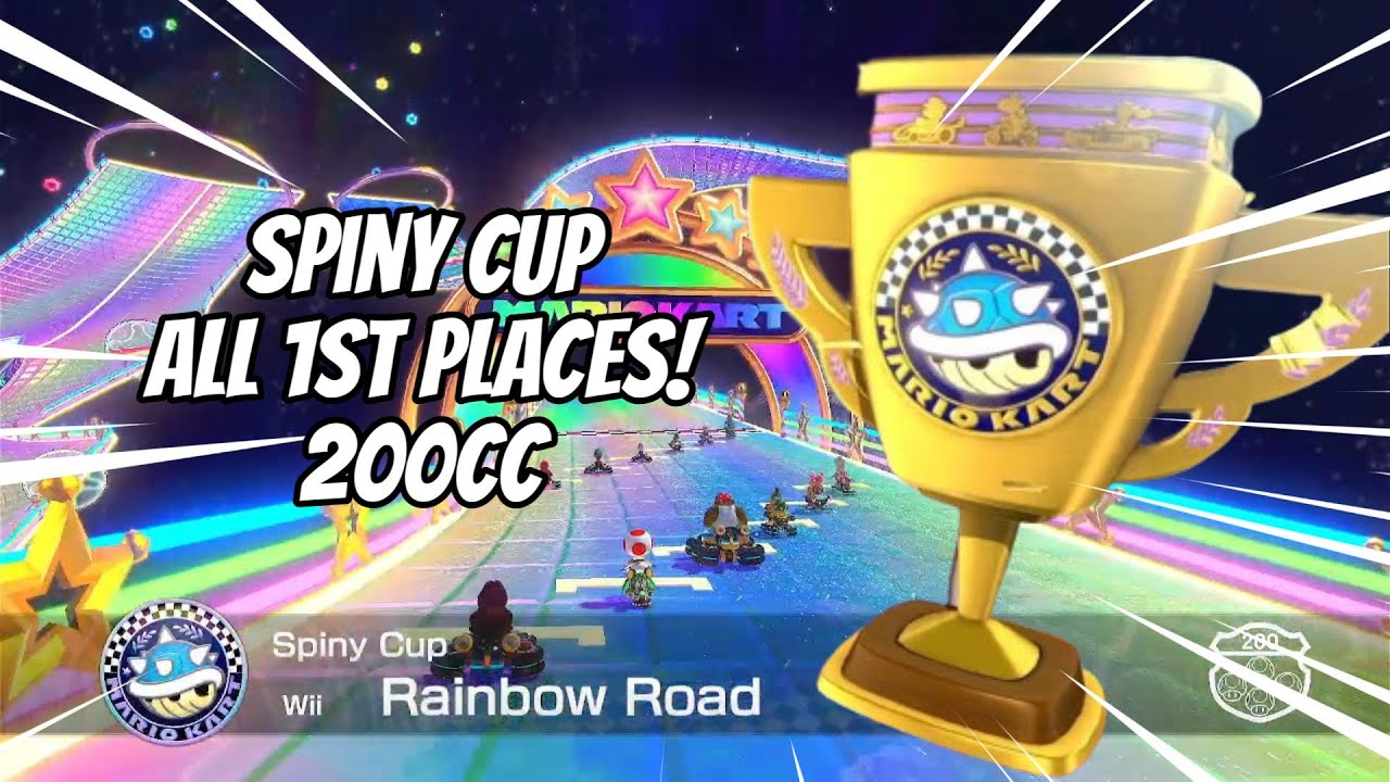 Mario Kart 8 Deluxe Spiny Cup 200cc! All 1st Places! - YouTube