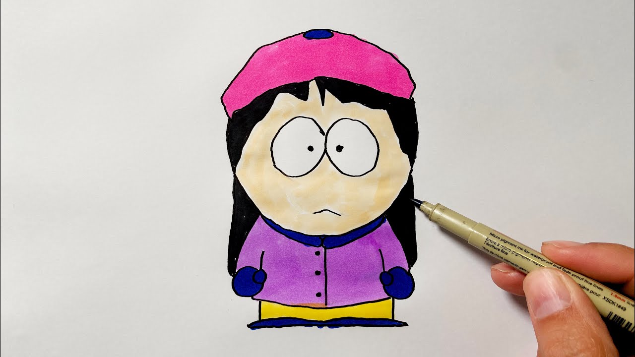 How to Draw Wendy From South Park - YouTube