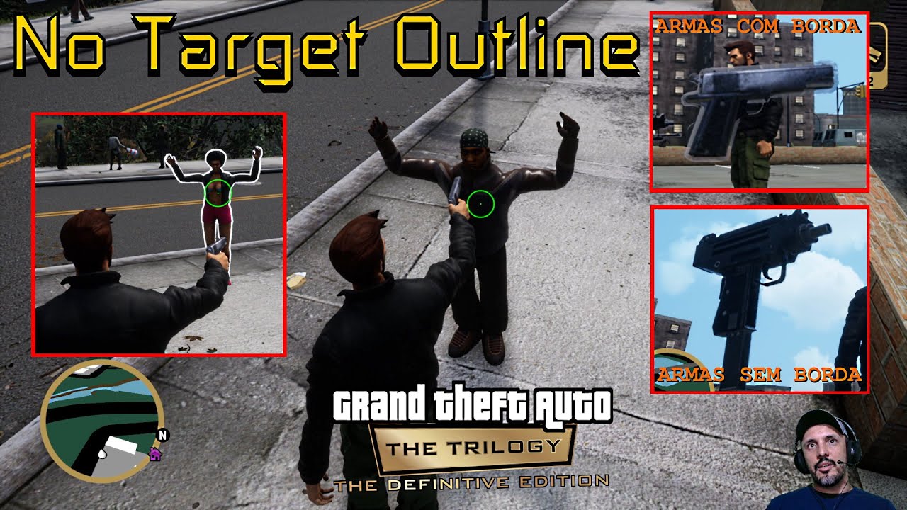 GTA TRILOGY MOD No Target Outline (desativar contornos bordas branca ao ...