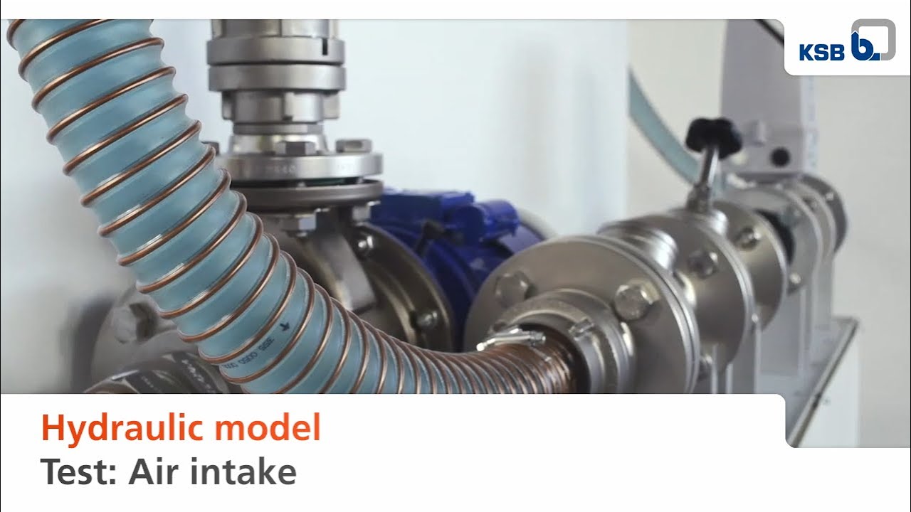 Hydraulic model testing Air intake - YouTube