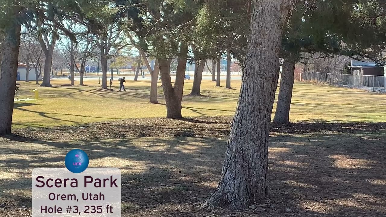Disc Golf SKIP Ace at Scera Park, Orem Ut, Hole #3, 235 ft. - YouTube