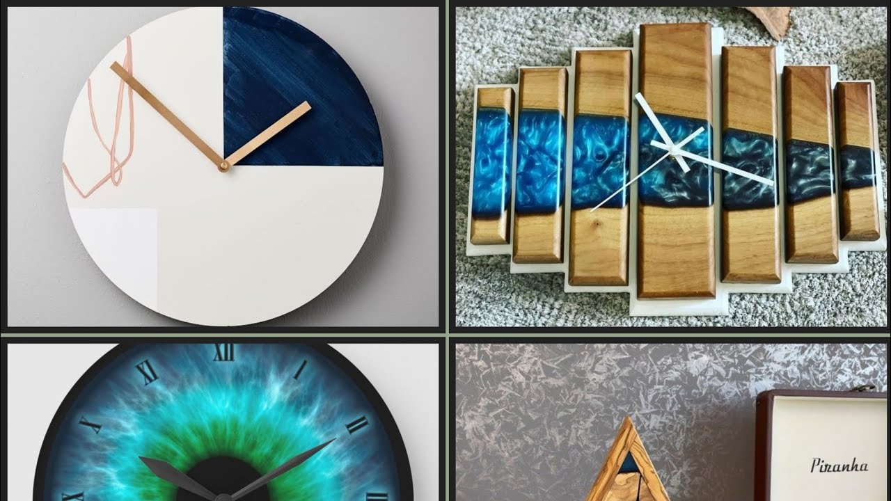 Marvelous Epoxy Resin Wall Clock Designs 2022 | Epoxid Projects ...