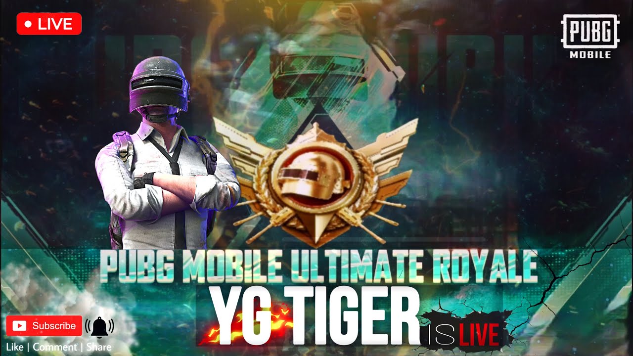 🔴 PUBG MOBILE Live Ultimate Royal | YG Tiger PUBG is live | iPad M4 Gaming 🔥 - YouTube