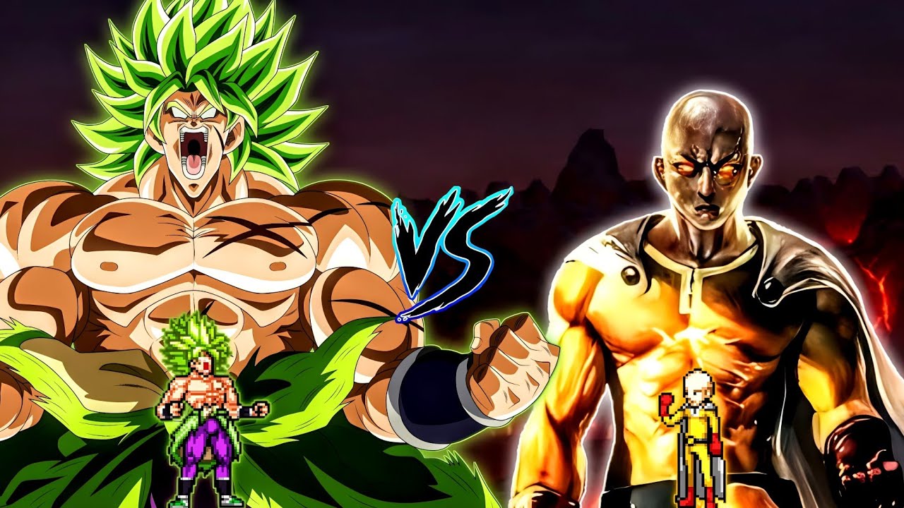 OMG😱 | Broly SSL Full Power OP (New) VS Saitama The Bald Destroyed OP ...