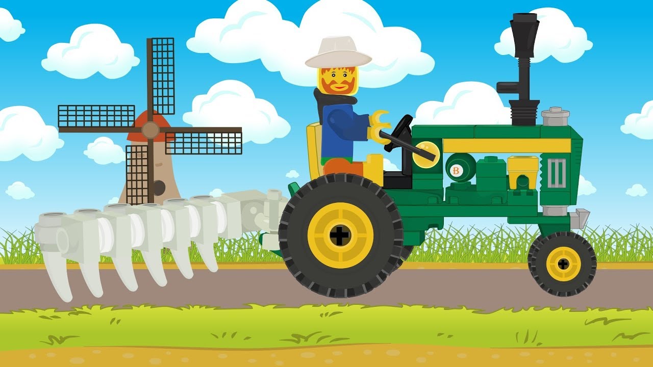 Lego Tractor For Kids | Farm work lego | Praca na farmie - cartoon ...