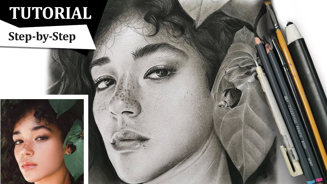 STEP-BY-STEP FACE SHADING/ TECHNIQUES FOR LIPS, SKIN, AND LEAVES - PART ...