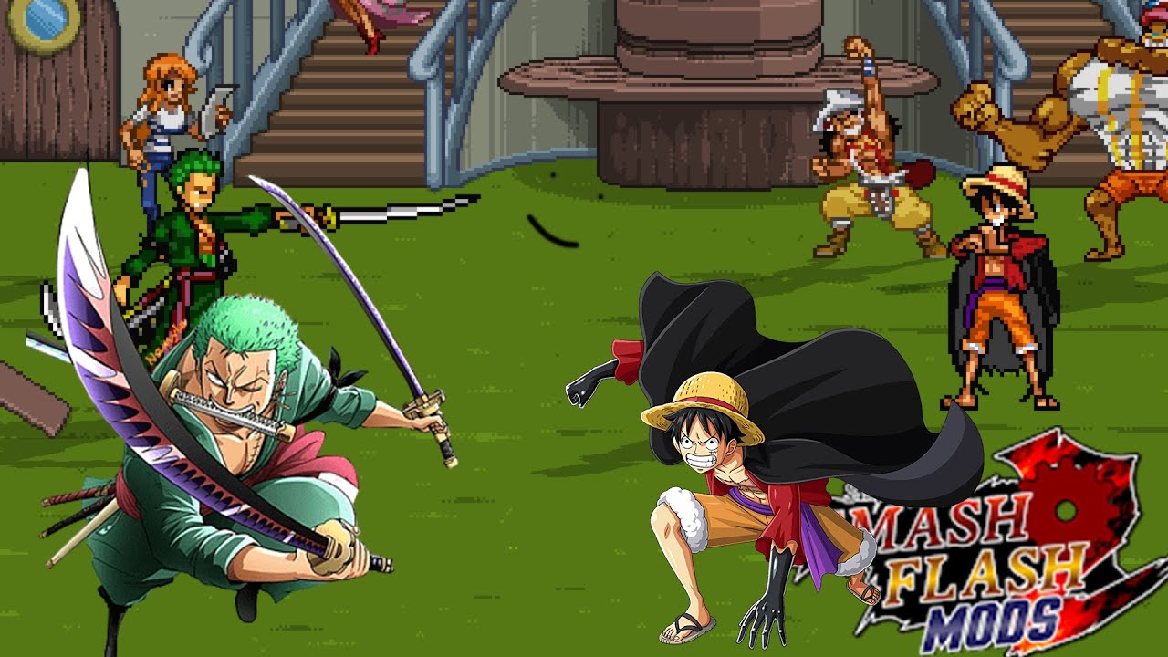 SSF2 Mods | Roronoa Zoro vs Luffy [Wano Arc] - YouTube