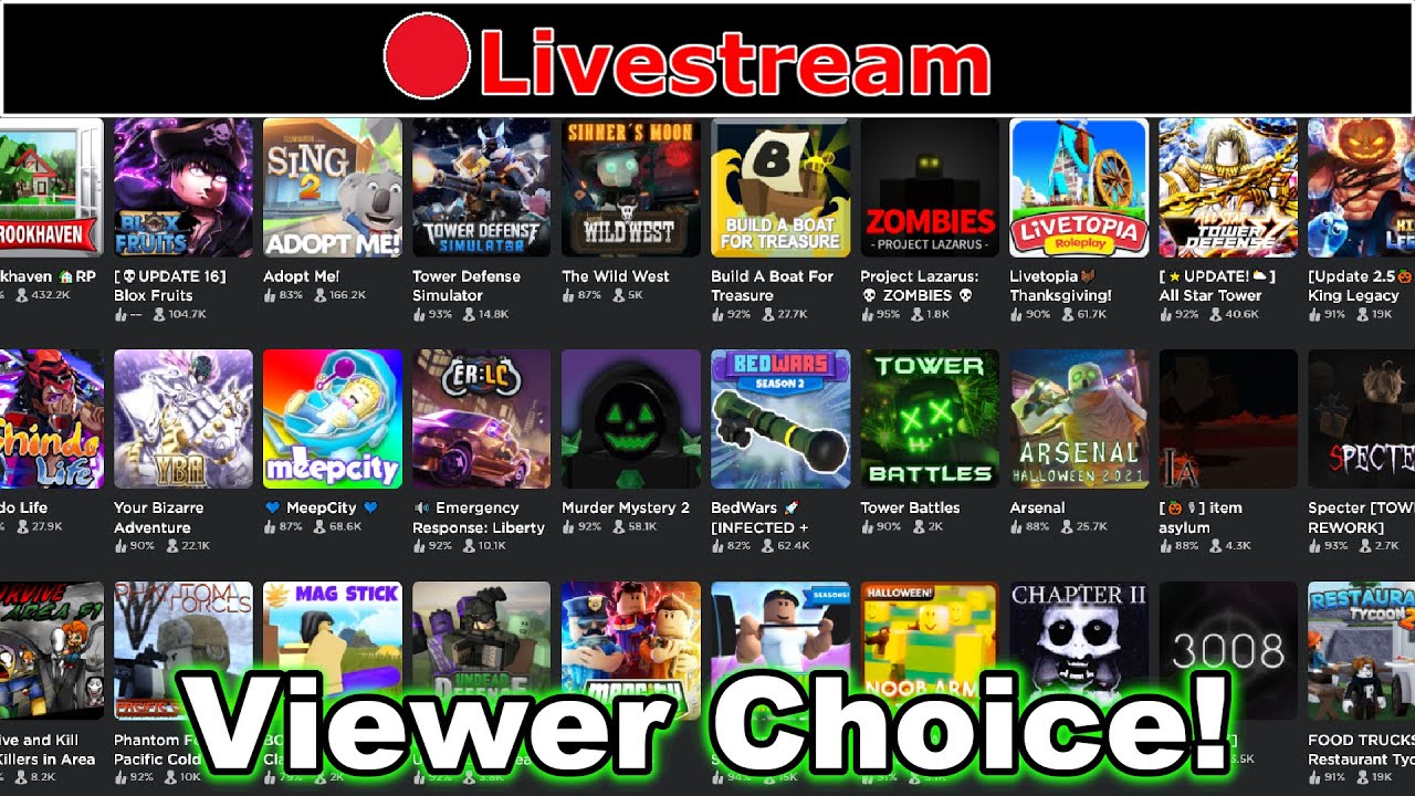 🔴Viewers Choose What Game I Play! | Viewer Choice - YouTube