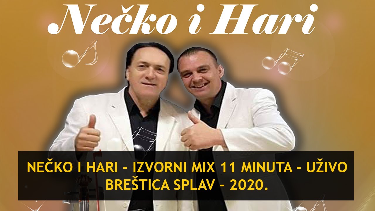 NEČKO I HARI - IZVORNI MIX 11 MINUTA - UŽIVO - BREŠTICA SPLAV - 2020 ...