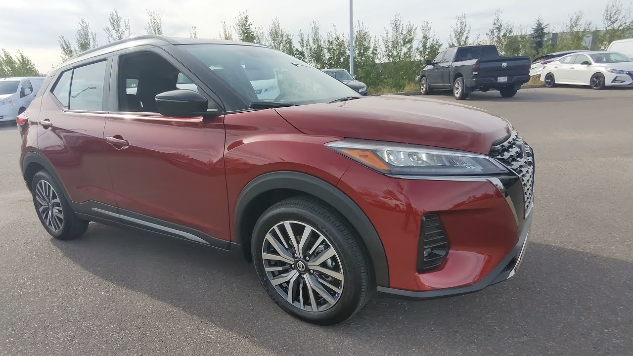 2021 Nissan Kicks SR Scarlet Ember Red - Go Nissan North - YouTube