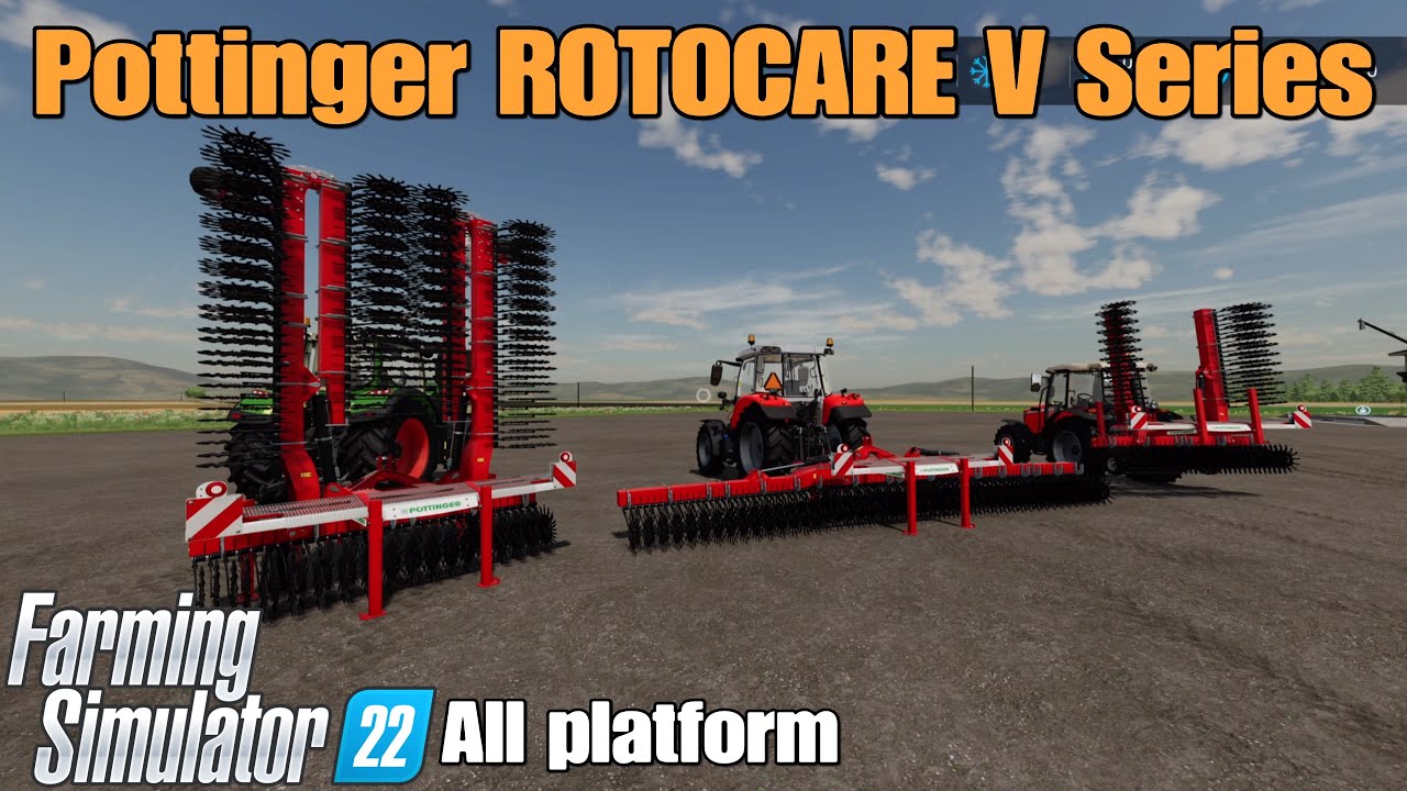 Pöttinger ROTOCARE V Series / FS22 mod for all platforms - YouTube