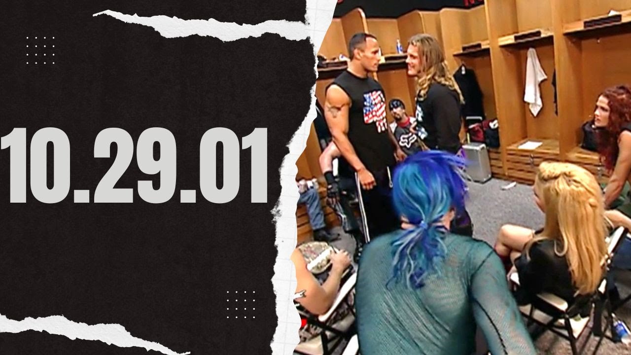 WWE Raw - 10.29.01 - Team WWF Backstage Segment - YouTube