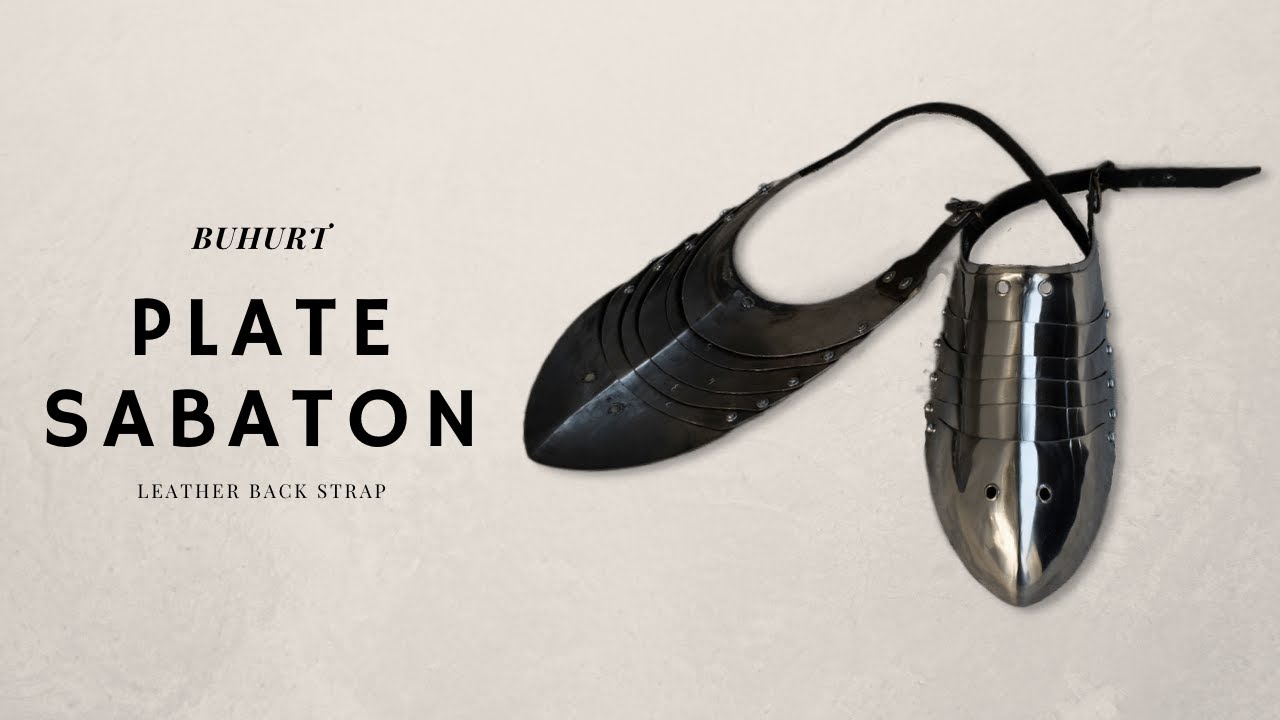 Buhurt plate Sabaton with Leather Backstrap for BUHURT|SCA|Medieval ...