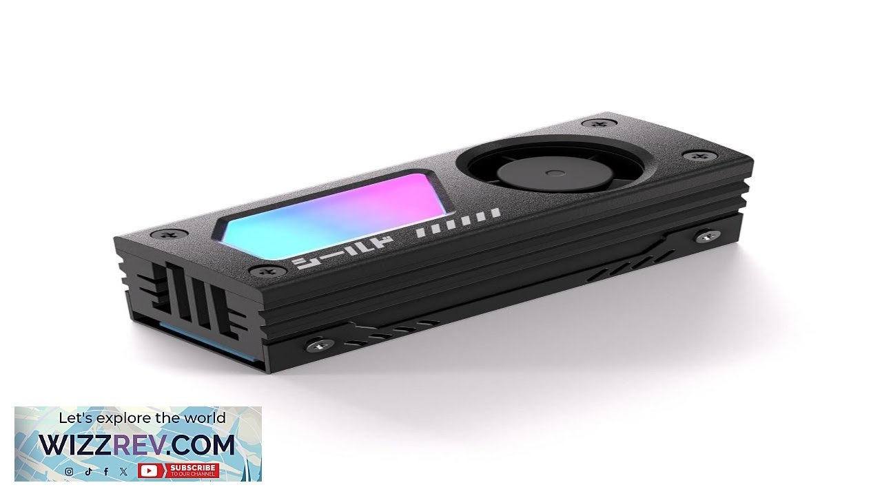 EZDIY-FAB Shield ARGB M.2 SSD Heatsink with Build-in 20mm PWM Fan ...