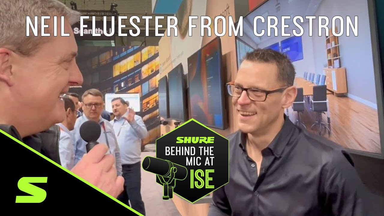 On-Stand with Neil Fluester at the Crestron Booth | Shure Behind the ...