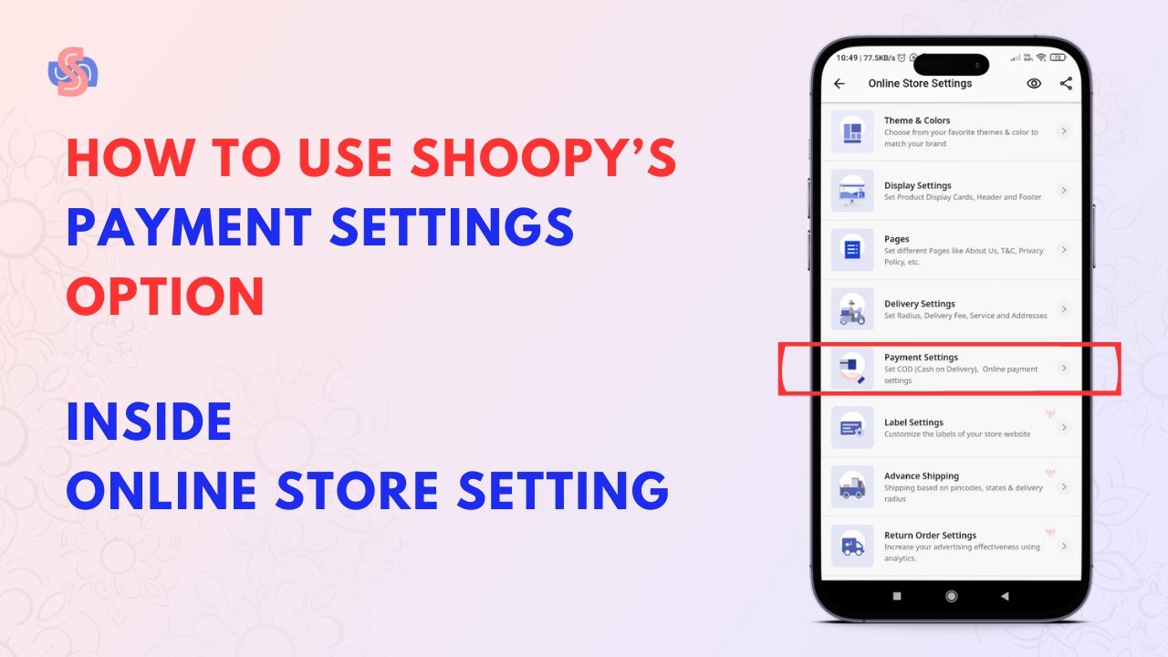 Shoopy App Tutorial : Payment Settings inside Online Store Settings - YouTube