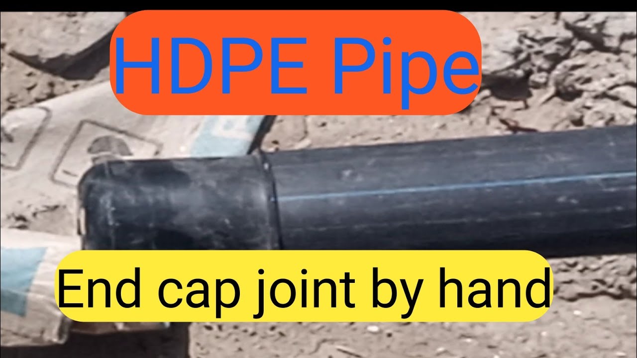 HDPE Pipe End cap joint by hand| yasir vlogs - YouTube