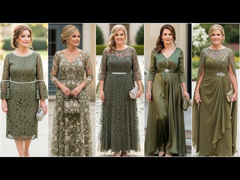 Olive Green Dresses for Mother of the Bride - Stylish Mother of the Bride Outfits in Olive Green