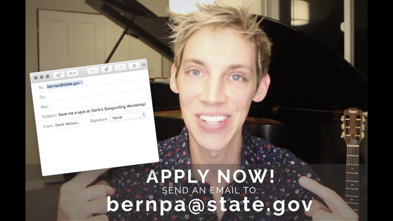 Songwriter Workshop with Arts Envoy and Professional Musician, Derik ...