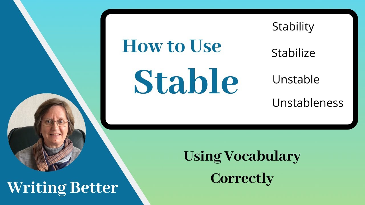 Improve your Vocabulary: Stable - YouTube