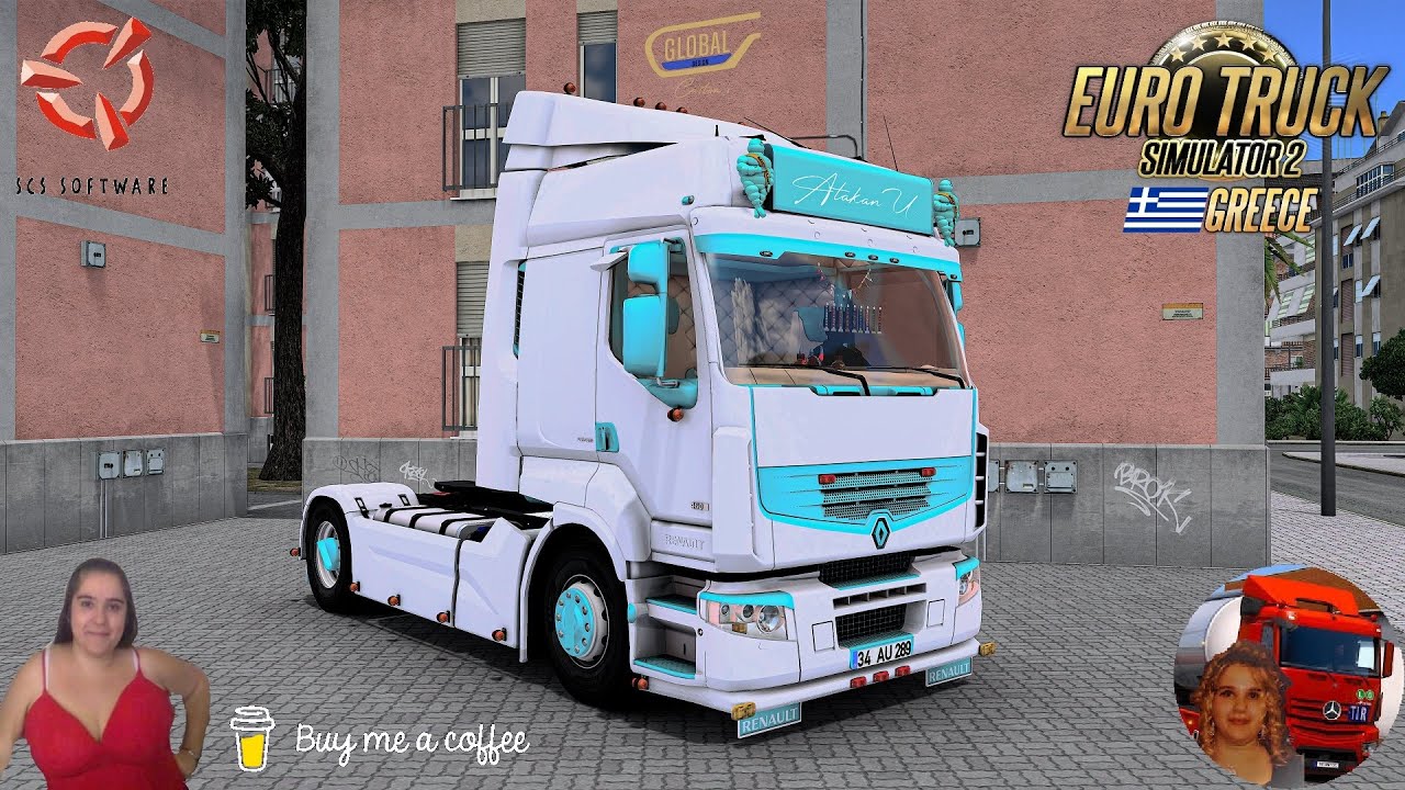 Euro Truck Simulator 2 (1.53) Renault Premium by Global Design Customs [1.53] + DLC's & Mods ...