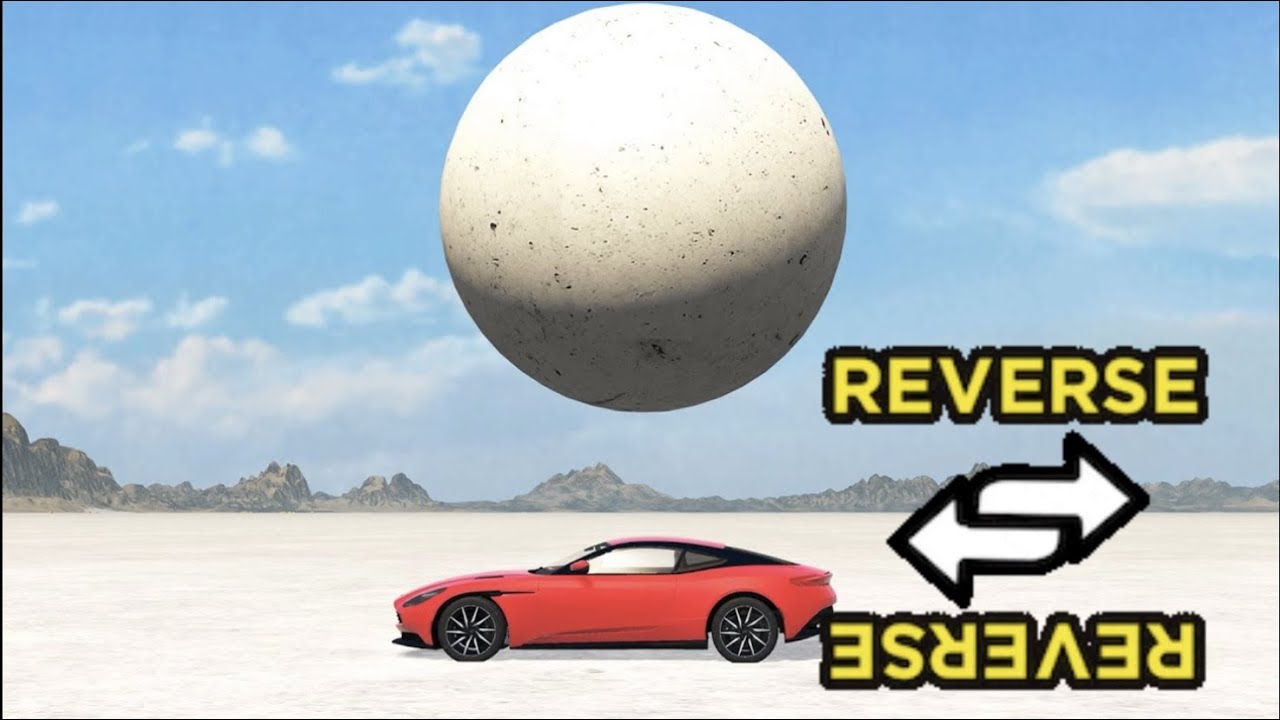 1000 Ton Ball vs Cars in REVERSE – BeamNG.Drive - YouTube