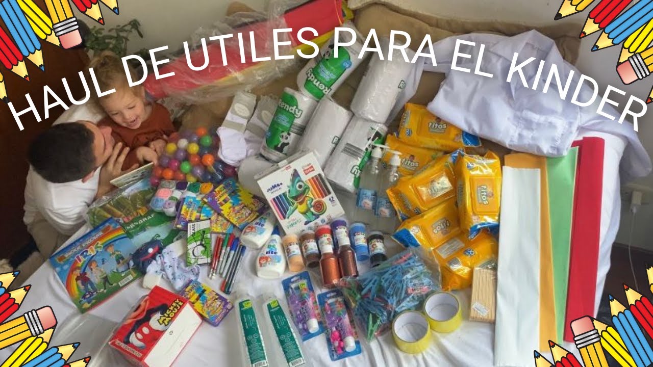 HAUL DE UTILES PARA EL KINDER DE MI BEBÉ | ¿CUANTO GASTAMOS?| MAMÁ ...