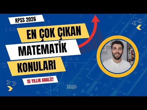 KPSS Matematikte En Çok Çıkan Konular! 15 Yıllık Analiz!