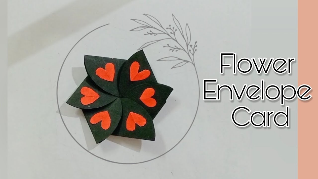 Flower Envelope Card Making for birthday - YouTube