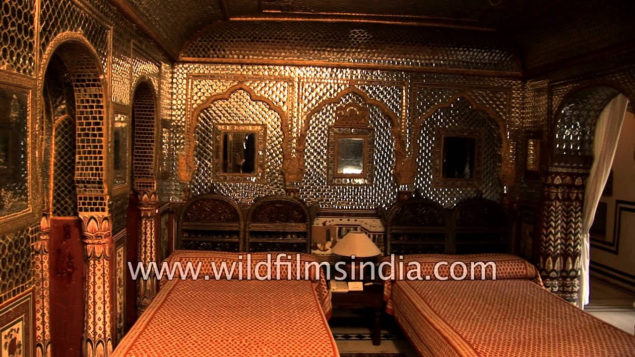 Glimpse of the bedroom interiors: Samode Palace - YouTube