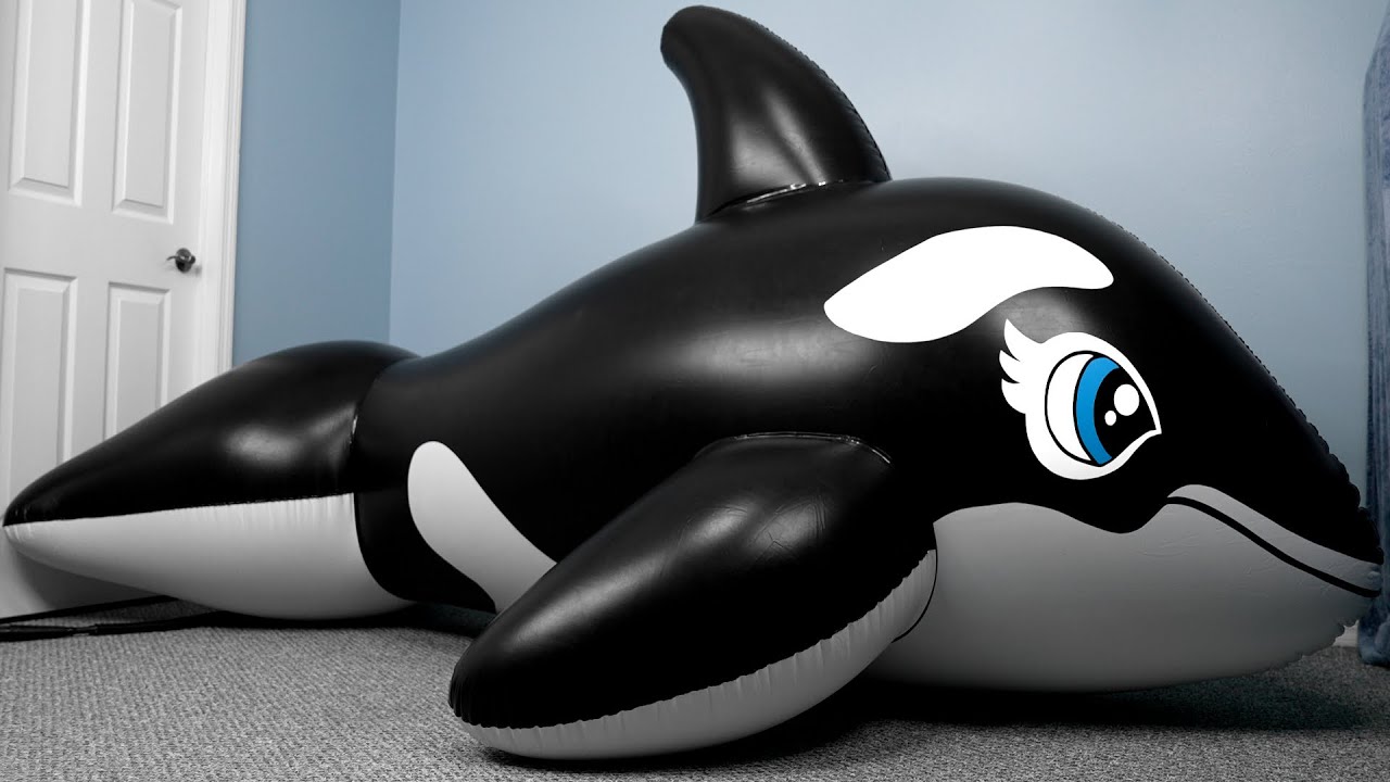 Overinflating a Massive 3-Meter Whale from Inflatable World - YouTube