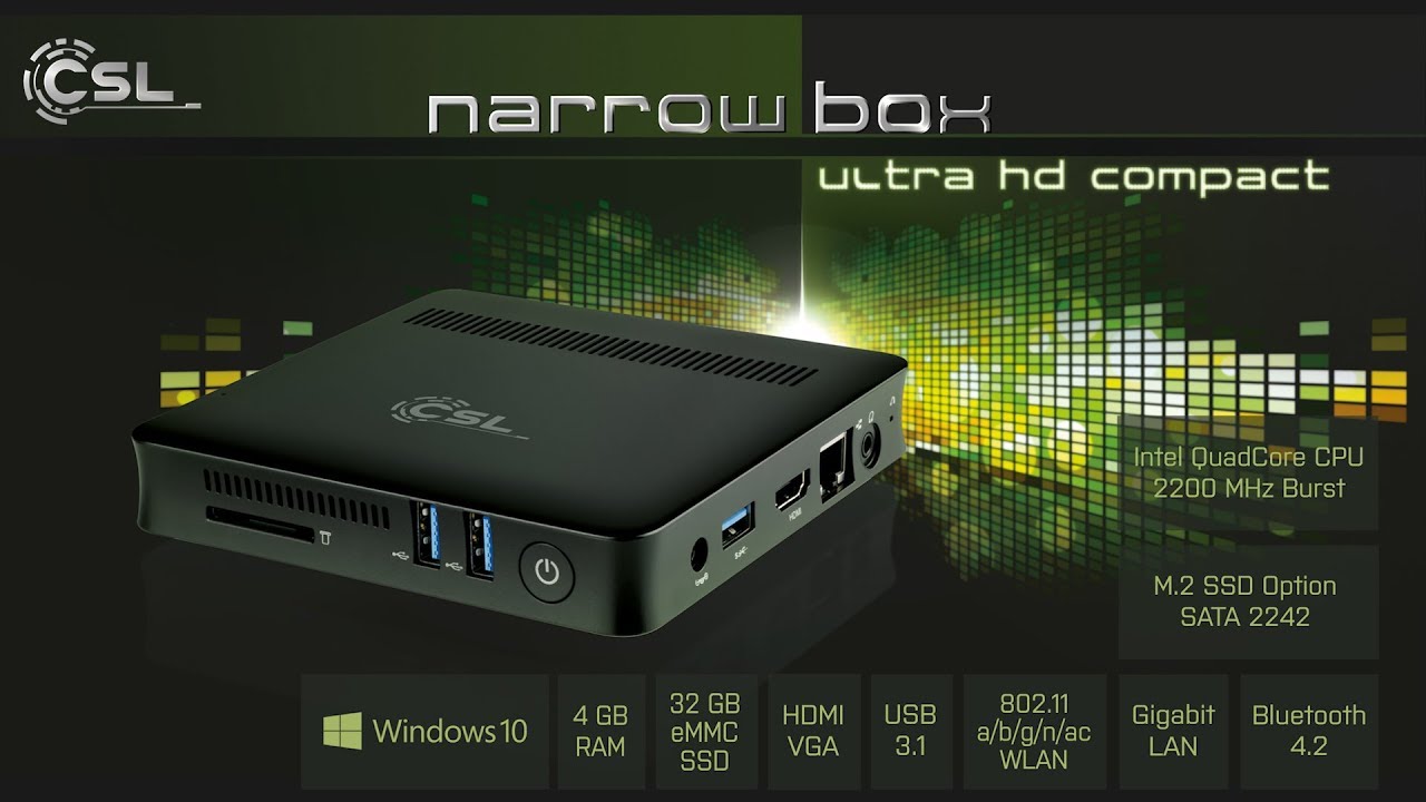 CSL Narrow Box Ultra HD Compact Produktvideo - YouTube