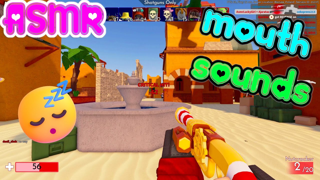 ASMR Roblox 🍀 Arsenal Relaxing Gameplay Tingly Mouth Sounds 💤 - YouTube