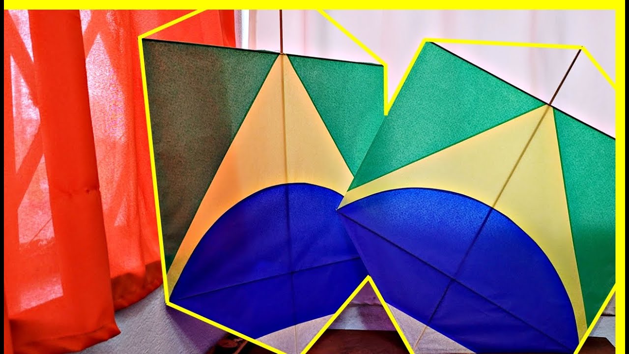 Passo a Passo - PIPA com BANDEIRA DO BRASIL - FICA LINDO DEMAIS ...