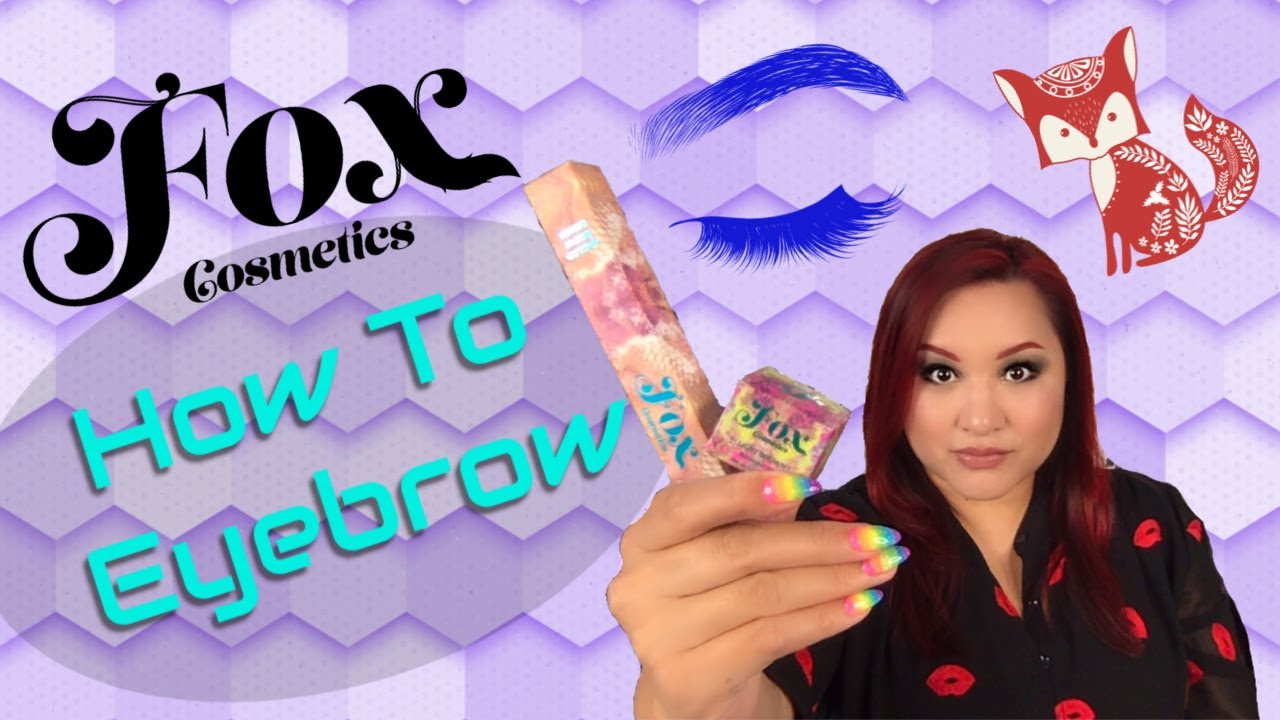 How To Fill In Your Eyebrows Using Fox Cosmetics Brow Butter - YouTube