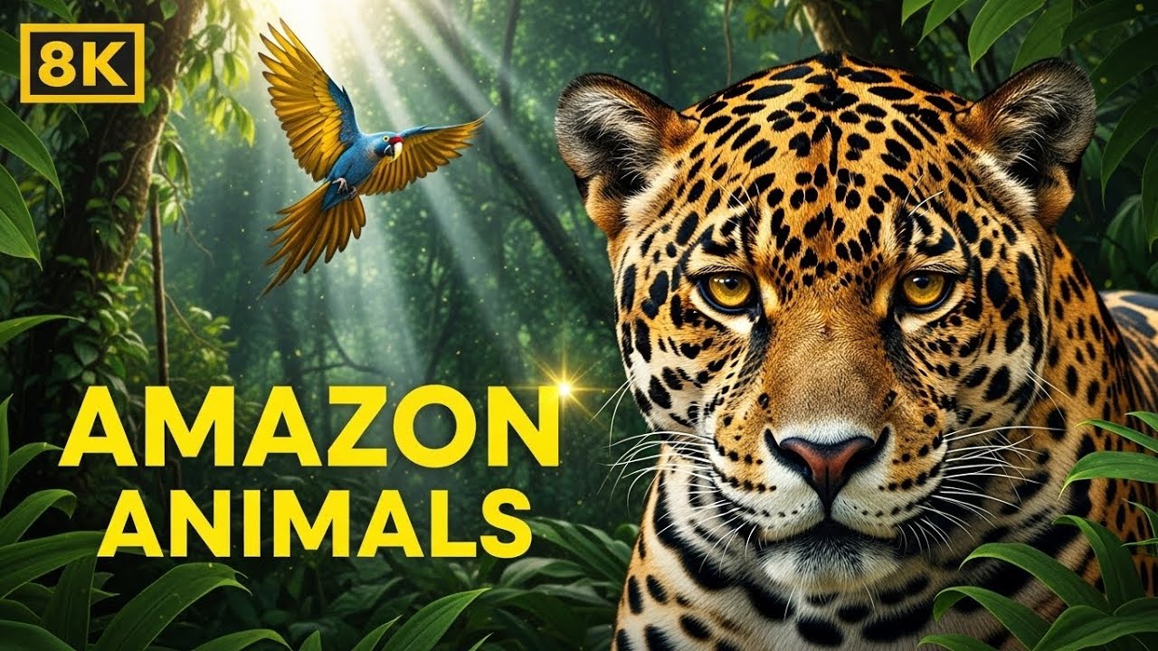 Rare & Stunning Animals of the Amazon Jungle in 8K Frame - YouTube